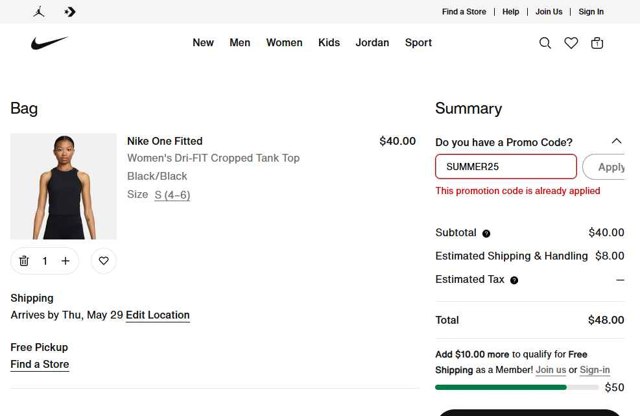 Nike Promo Codes - 10% Off Coupons Jul 2025