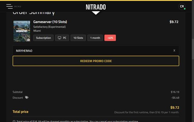 Nitrado Discount Codes - 15% Off (2 Verified) Jun 2025
