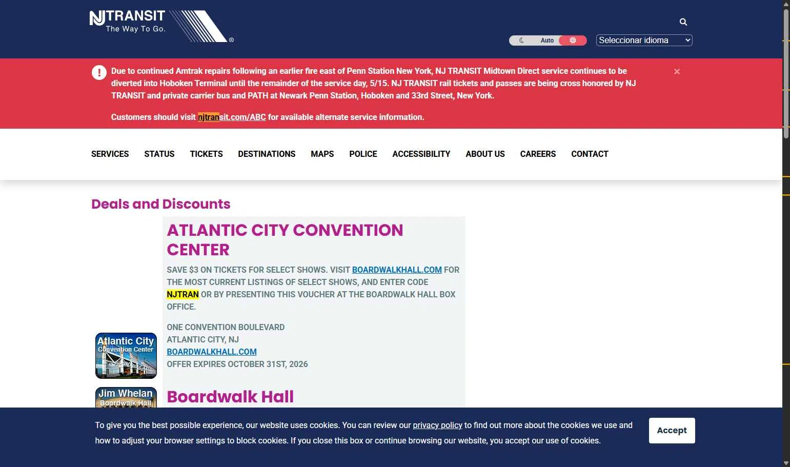 NJ TRANSIT Promo Codes - $3 Off (1 Verified) Jun 2026