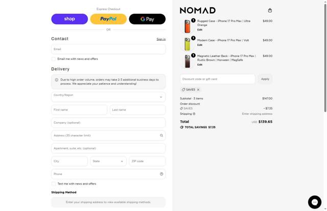 Nomad Goods Promo Codes - 5% Off (2 Verified) Oct 2025