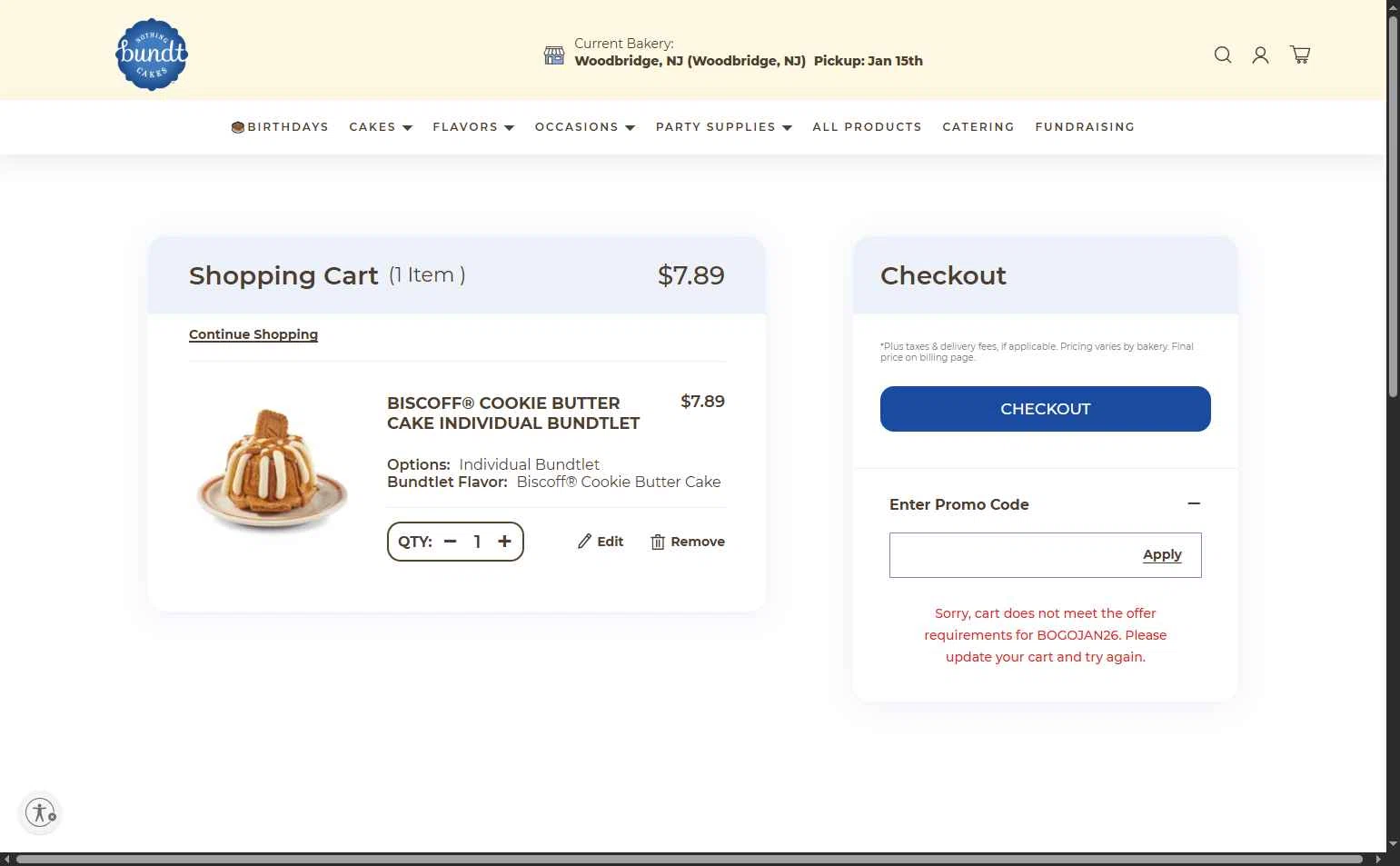 Nothing Bundt Cakes Promo Code - $5 Off Jan 2026