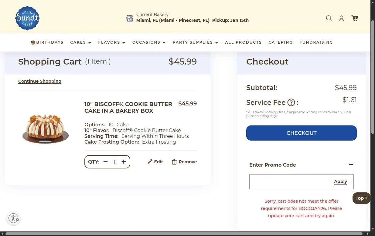 Nothing Bundt Cakes Promo Code - $5 Off Jan 2026