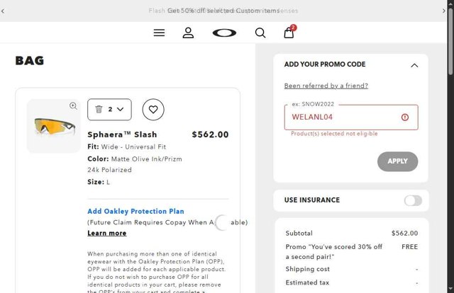 Oakley Promo Codes (4 Verified) - 20% Off Sitewide May 2025