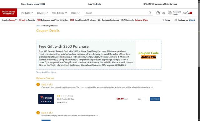 Office Depot Promo Codes - 5% Off (Verified) Sep 2025