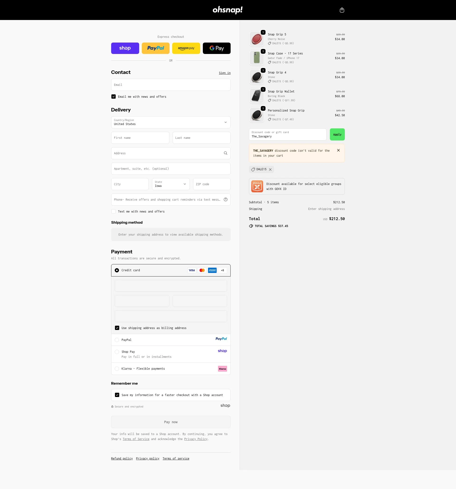 Ohsnap Discount Codes - 15% Off (5 Verified) Oct 2025