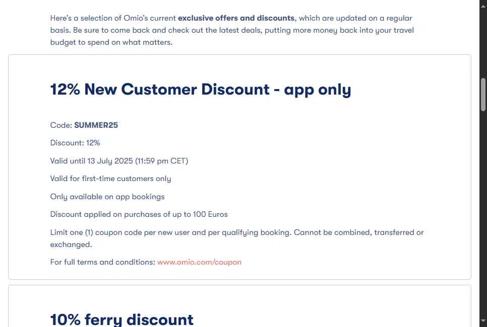 Omio Promo Codes - 25% Off (5 Verified) Apr 2026