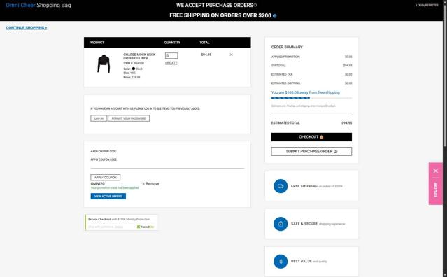 Omni Cheer Promo Codes (12 Verified) - 25% Off Oct 2025