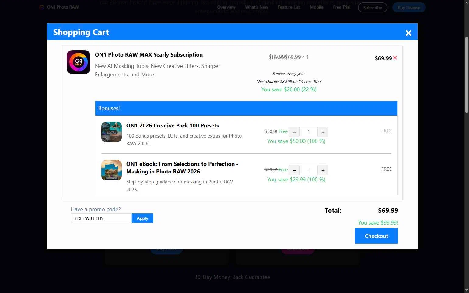 ON1 Promo Codes - 25% Off (22 Verified) Jan 2026