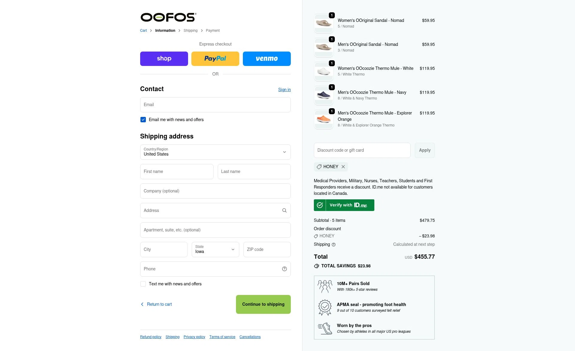 Oofos Discount Codes - 5% Off (3 Verified) Oct 2025