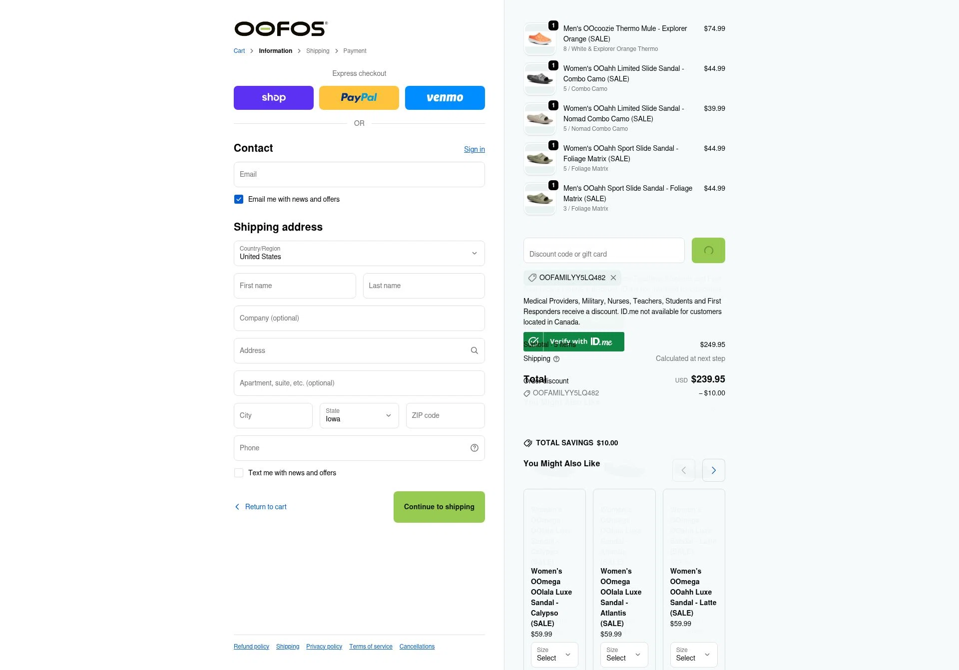 Oofos Promo Codes - 10% Off (3 Verified) Feb 2026