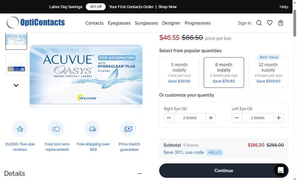 OptiContacts.com Promo Code - 20% Off (Verified) Dec 2025