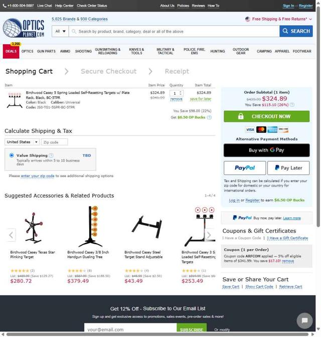 Optics Planet Promo Codes - 5% Off (Verified) Oct 2025