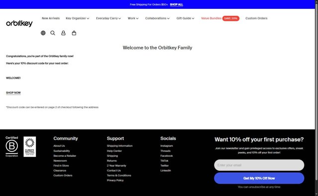 Orbitkey Promo Codes (1 Verified) - 10% Off w/Code Jul 2025
