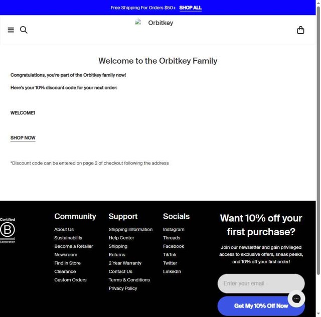 Orbitkey Promo Codes (1 Verified) - 10% Off w/Code Jul 2025