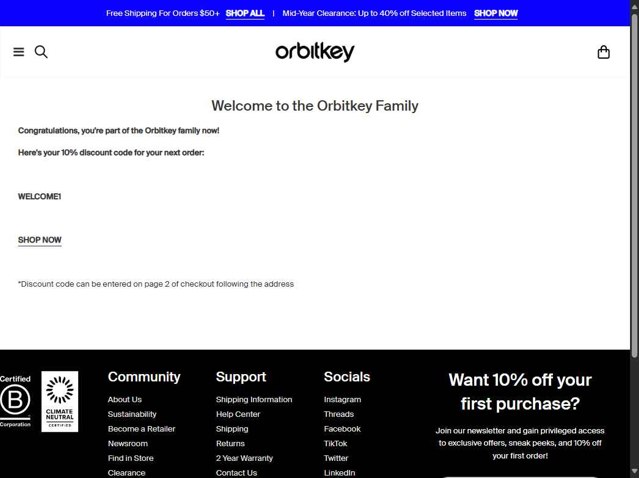 Orbitkey Promo Codes - 20% Off Coupons Aug 2025