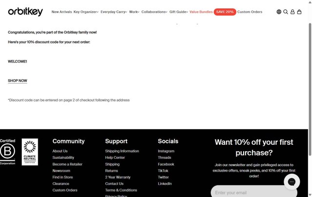 Orbitkey Promo Codes (1 Verified) - 10% Off w/Code Jul 2025