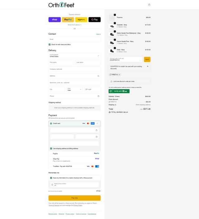 Orthofeet Promo Codes - $15 Off (5 Verified) Oct 2025