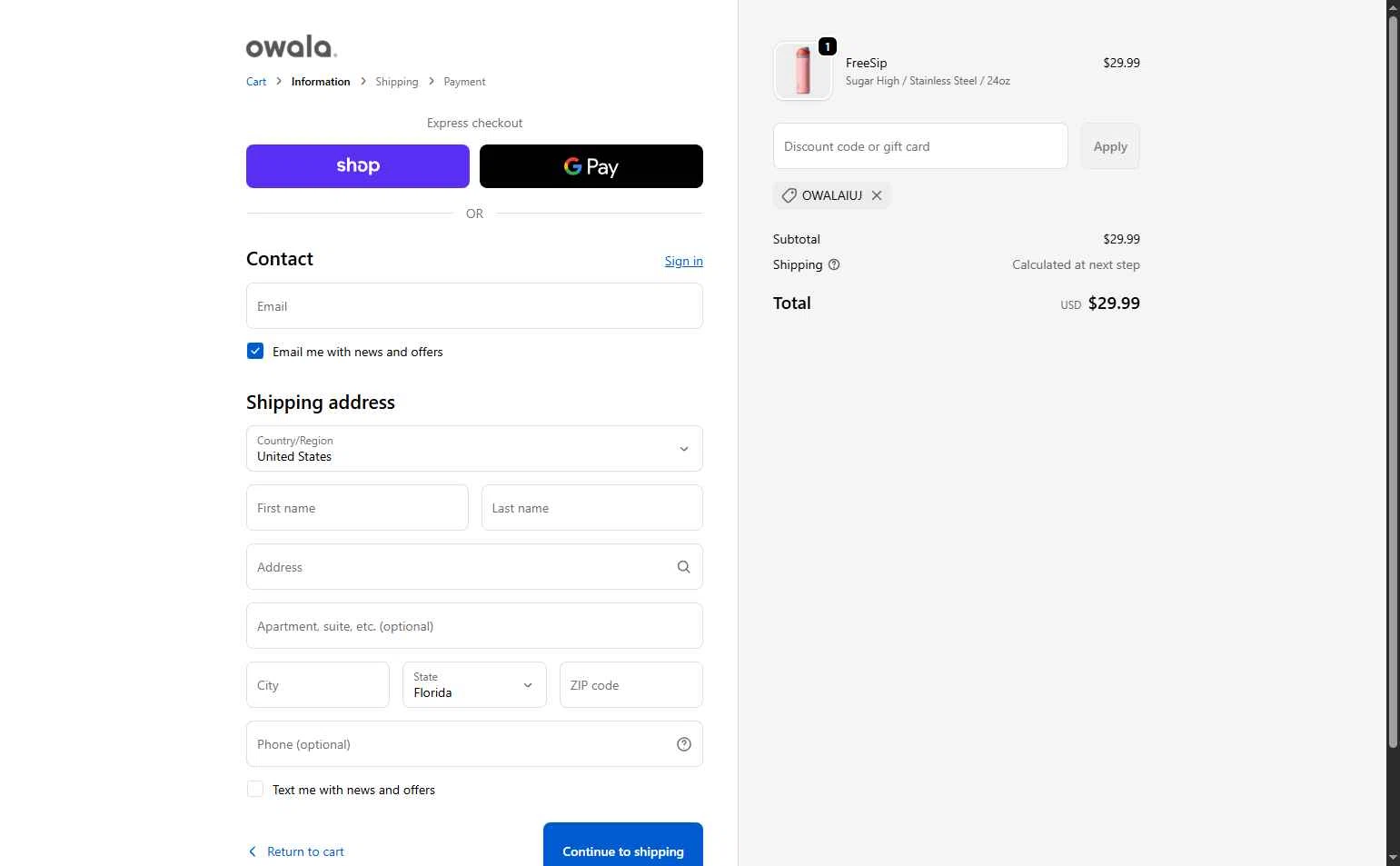 Owala Promo Codes - 10% Off Sitewide Coupons Jan 2026