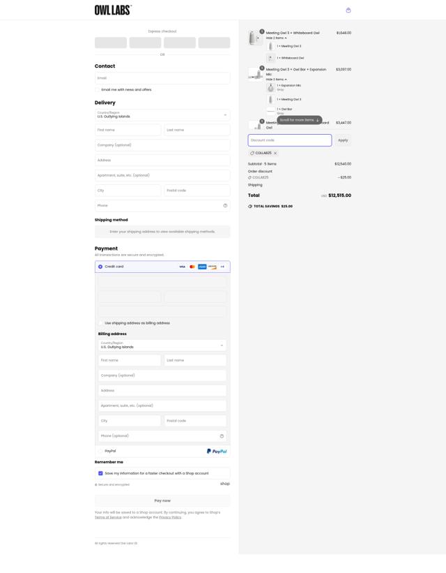 Owl Labs Promo Codes - $25 Off Coupons Oct 2025
