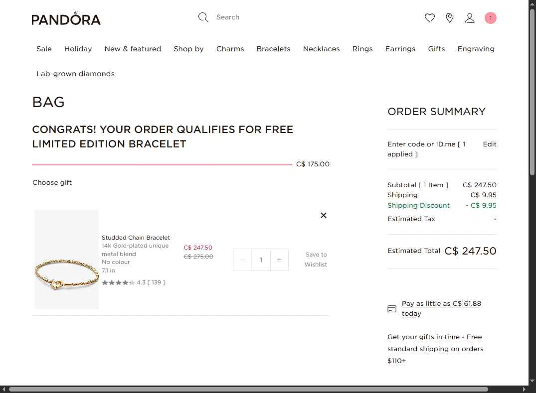 Pandora Promo Codes - 10% Off (1 Verified) Dec 2025