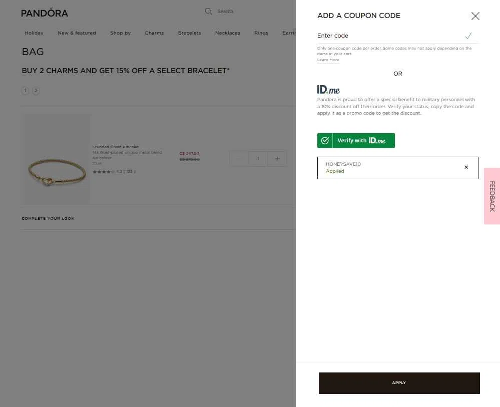 Pandora Promo Codes - 10% Off (1 Verified) Nov 2025