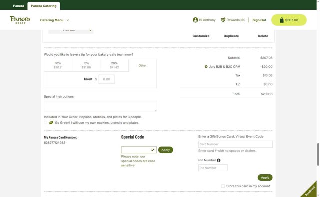 Panera Bread Promo Codes (3 Verified) - 15% Off Aug 2025