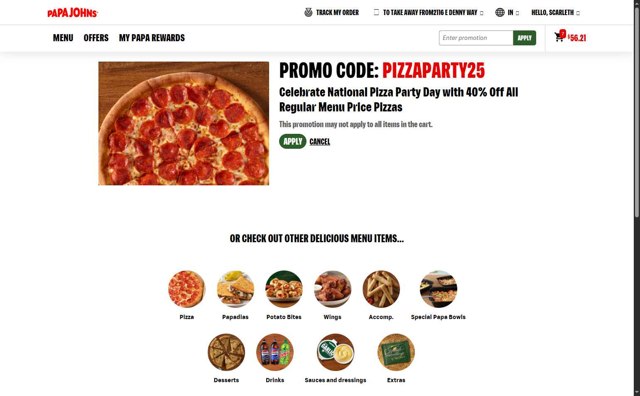 Papa John's Promo Codes (4 Verified) - 30% Off Jun 2025