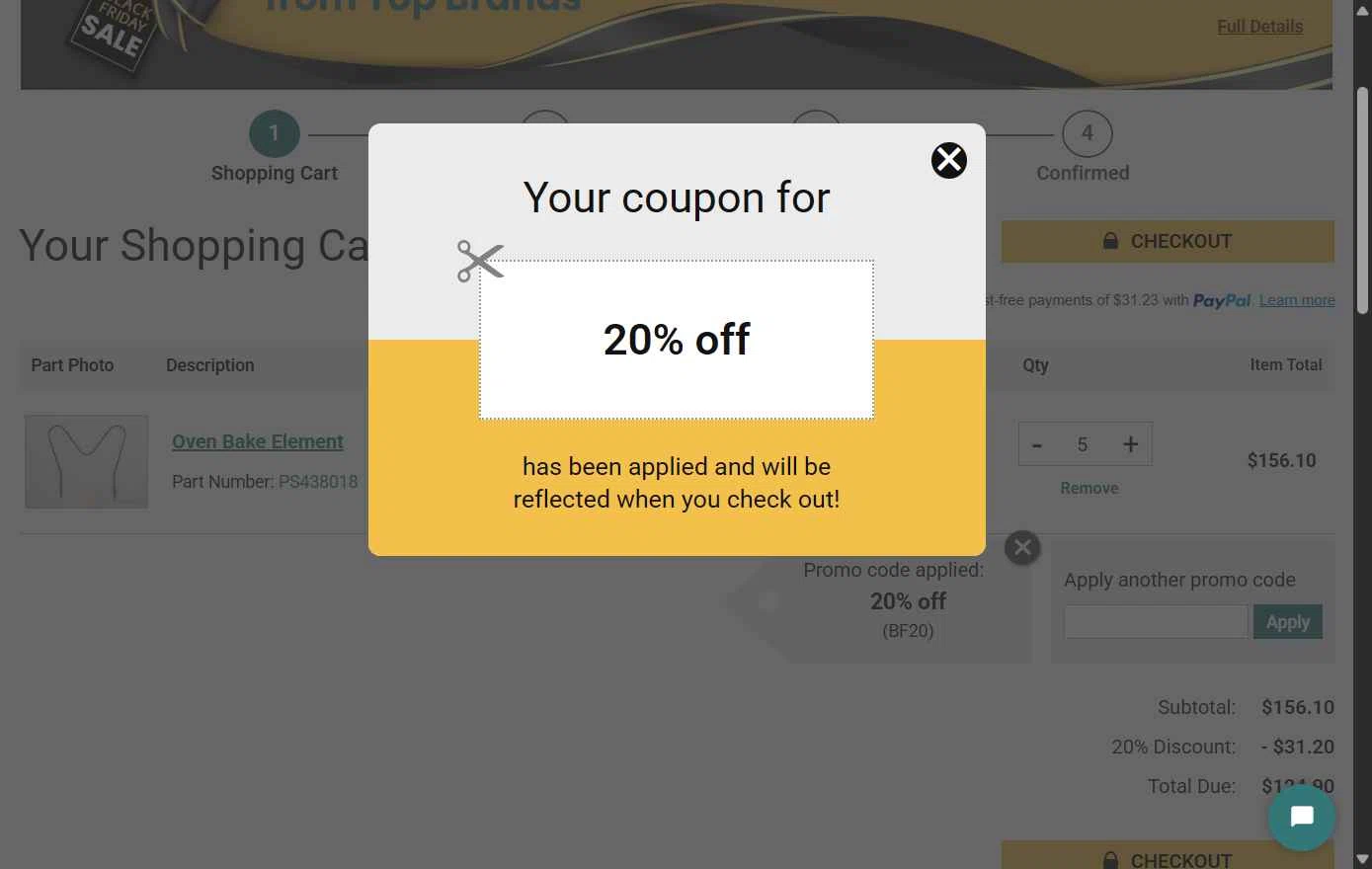 PartSelect Promo Codes - 20% Off Coupons Dec 2025