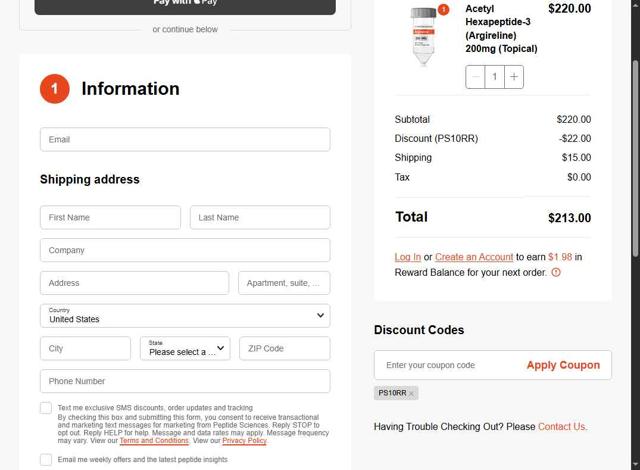 Peptide Sciences Promo Code (15 Verified) - 10% Off Oct 2025