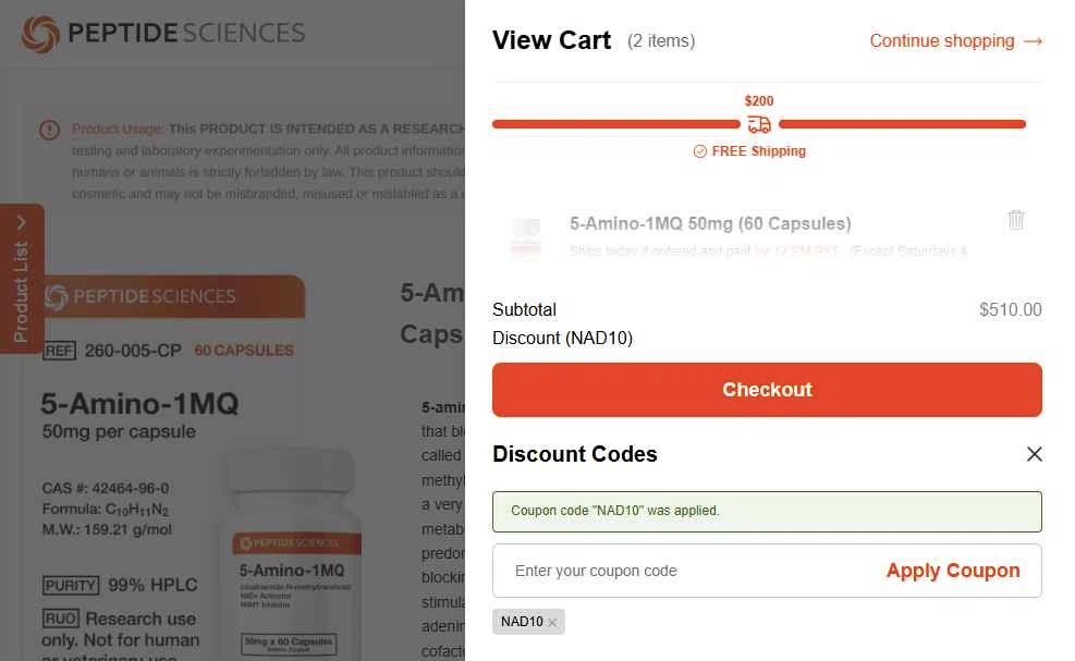Peptide Sciences Promo Code - 15% Off (Verified) Dec 2025