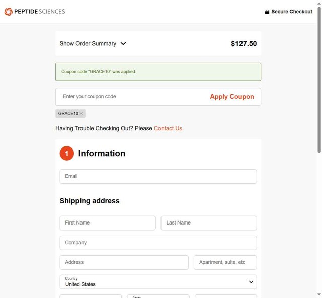 Peptide Sciences Promo Codes (9 Verified) - 10% Off Jun 2025