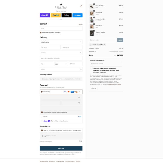 Peruvian Connection Promo Codes - $15 Off Aug 2025