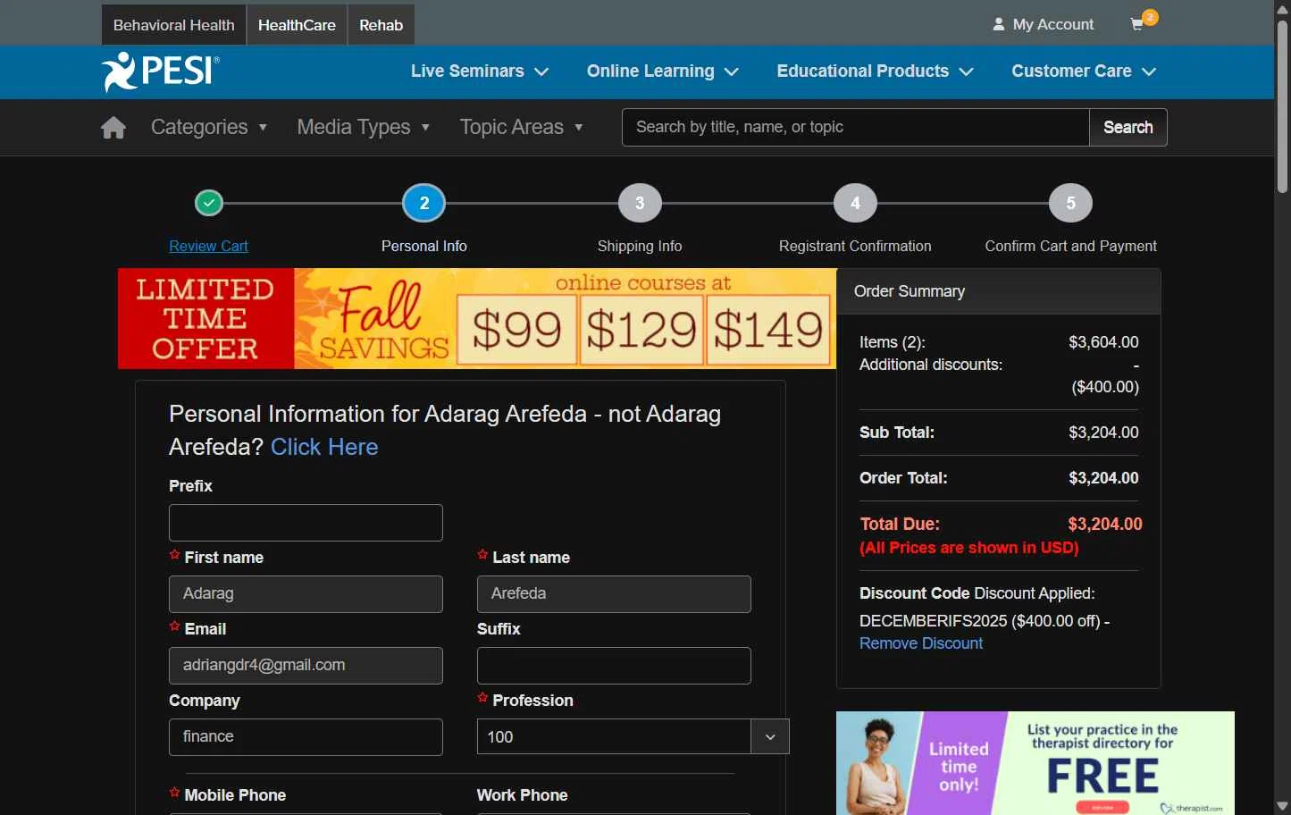 PESI Discount Codes - 35% Off (7 Verified) Oct 2025