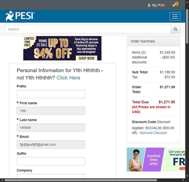 PESI Discount Codes - $50 Off (6 Verified) Jun 2025