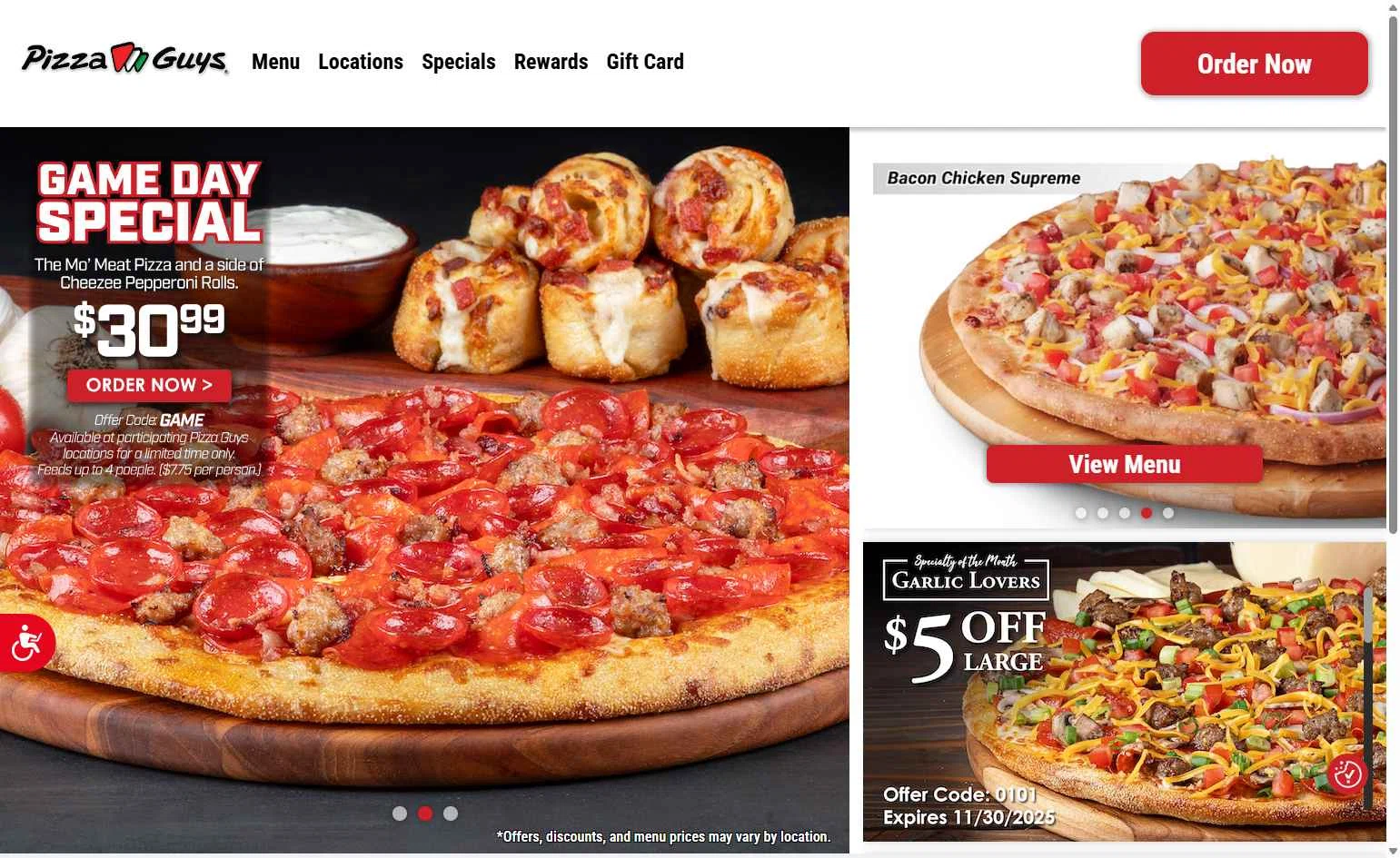 Pizza Guys Promo Codes - $5 Off (5 Verified) Jan 2026