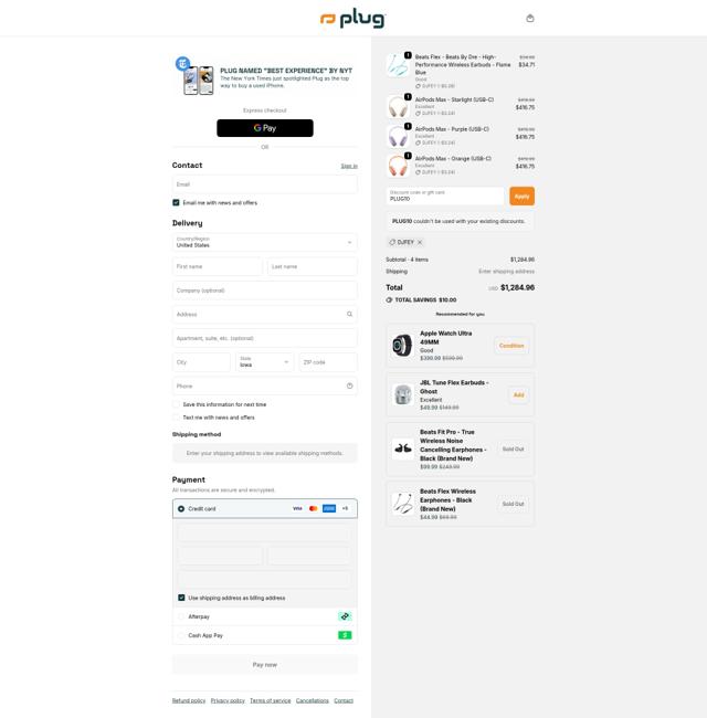 Plug Tech Promo Codes - $10 Off (27 Verified) Oct 2025