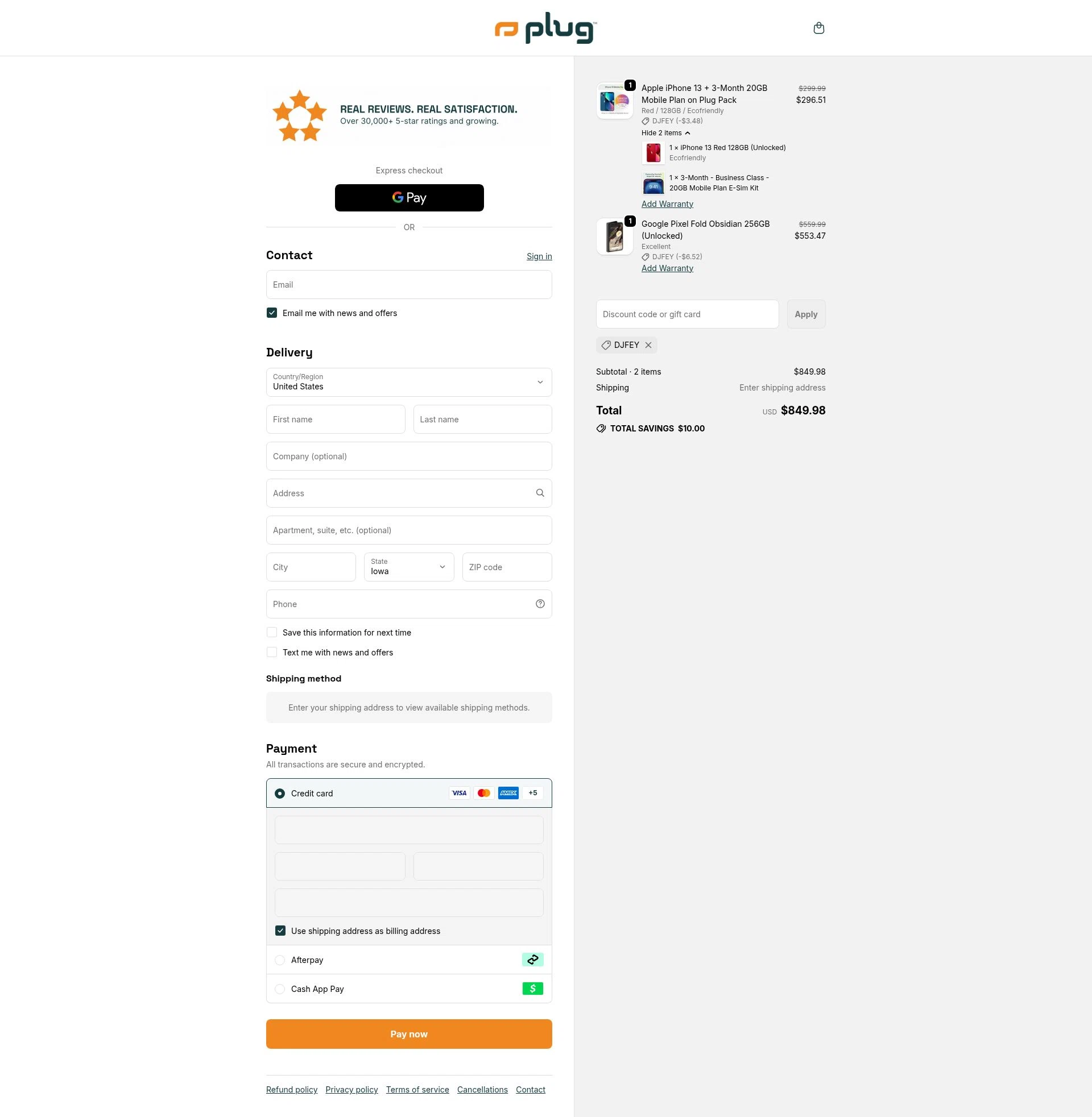 Plug Tech Promo Codes - $10 Off (32 Verified) Dec 2025