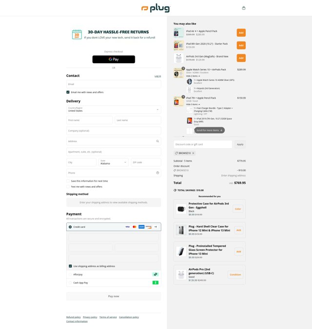 Plug Tech Promo Codes - $10 Off (9 Verified) May 2025