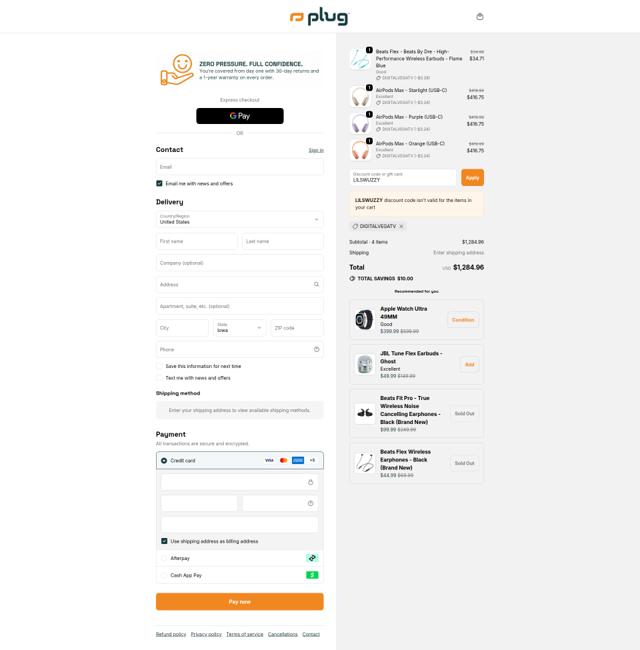 Plug Tech Promo Codes - $10 Off (27 Verified) Oct 2025