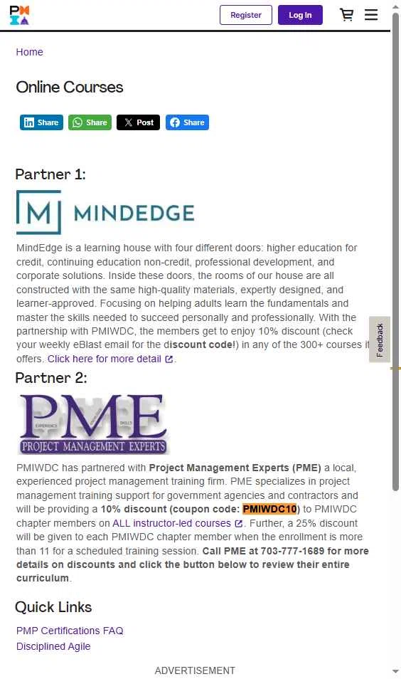 PMI Promo Codes - 10% Off w/Code (2 Verified) Dec 2025