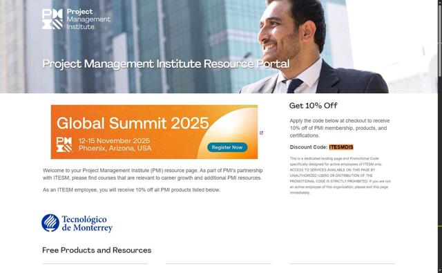 PMI Promo Codes (2 Verified) - 10% Off w/Code Sep 2025