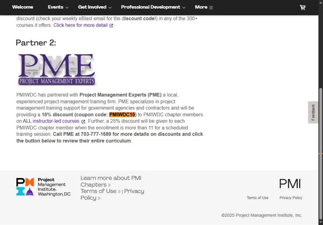 PMI Promo Codes (3 Verified) - 15% Off w/Code Jul 2025