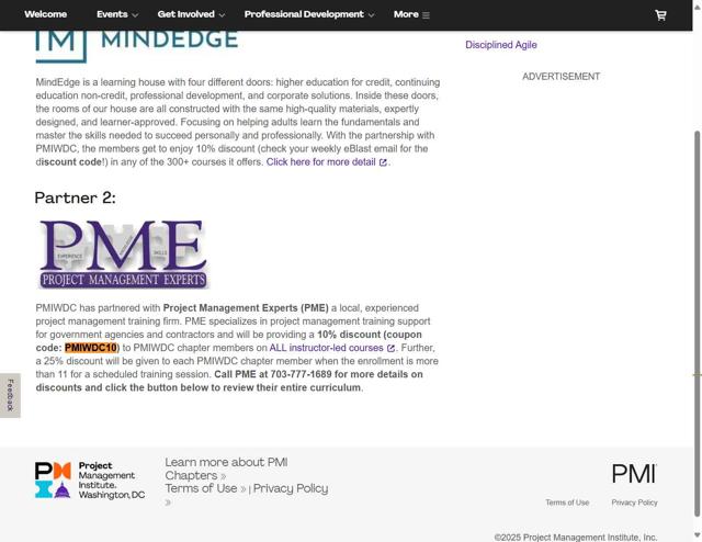 PMI Promo Codes (2 Verified) - 10% Off w/Code Oct 2025