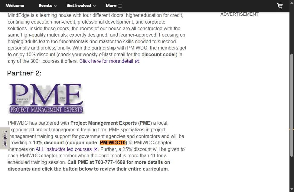 PMI Promo Codes - 10% Off w/Code (2 Verified) Dec 2025