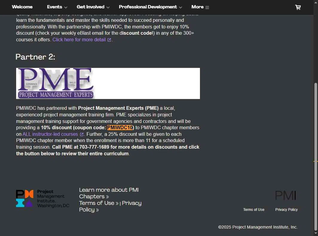 PMI Promo Codes - 10% Off w/Code (2 Verified) Nov 2025