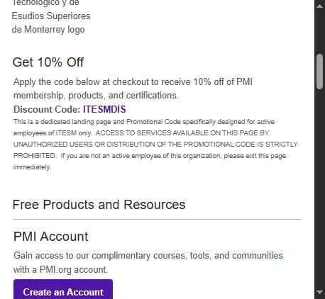 PMI Promo Codes - 10% Off w/Code (2 Verified) Dec 2025