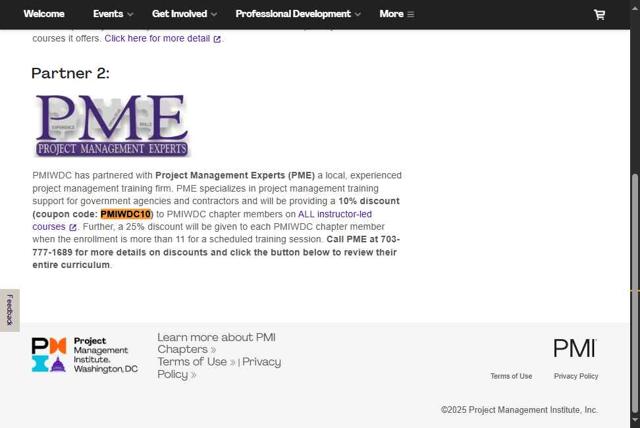 PMI Promo Codes (2 Verified) - 10% Off w/Code Oct 2025