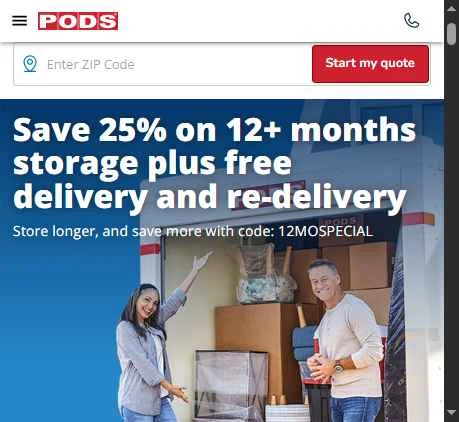 PODS Promo Codes - 25% Off (13 Verified) Feb 2026