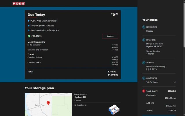 PODS Discount Codes - 30% Off (5 Verified) Sep 2025