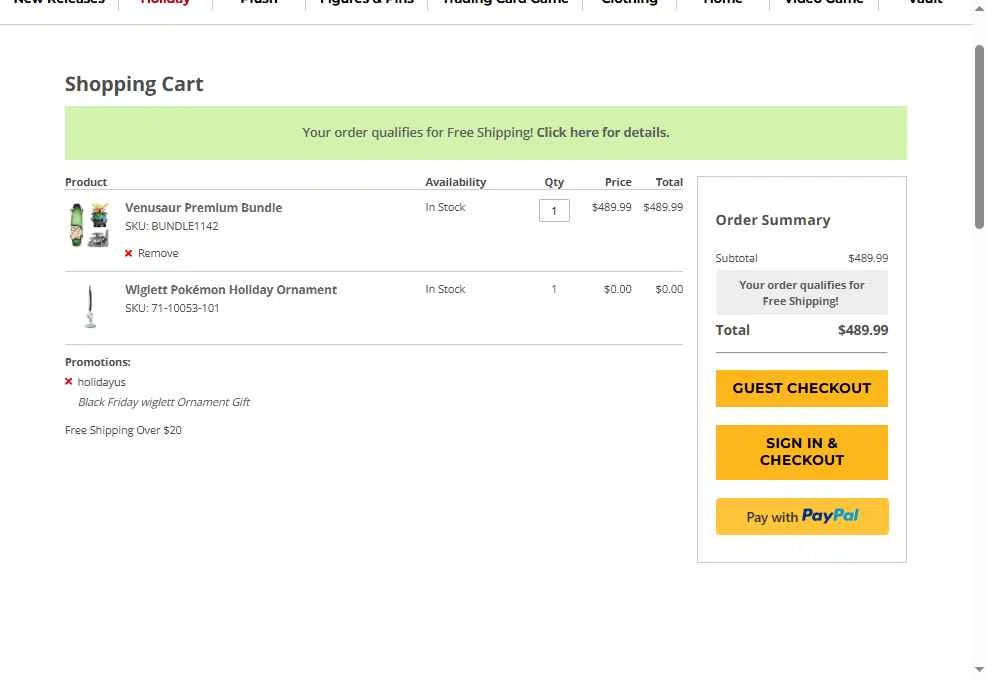 Pokemon Center + Free Ship Coupons & Discounts Dec 2025